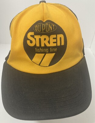 Vintage DuPont Stren Fishing Line Snapback Trucker Hat Cap Mesh | eBay