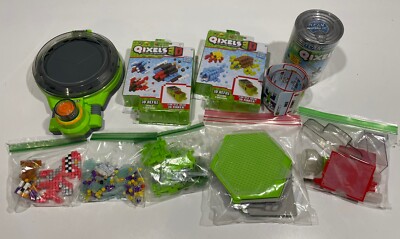 BIG LOT Qixels 3D & 2D Qubes w/ Beads, Bases, Patterns, & More - Some ...