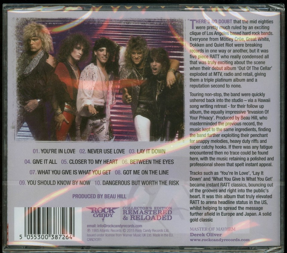 Ratt Invasion Of Your Privacy CD new Rock Candy Records Reissue | eBay