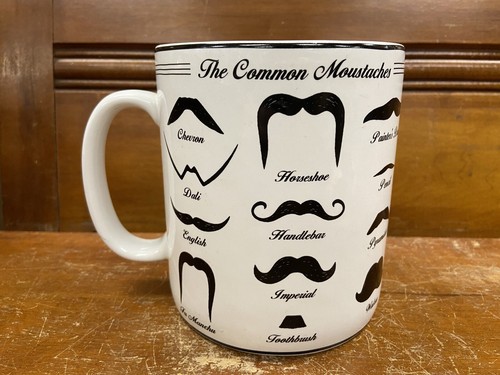 222 Fifth Moustachios “The Common Moustaches” 28 Oz Oversized Coffee ...