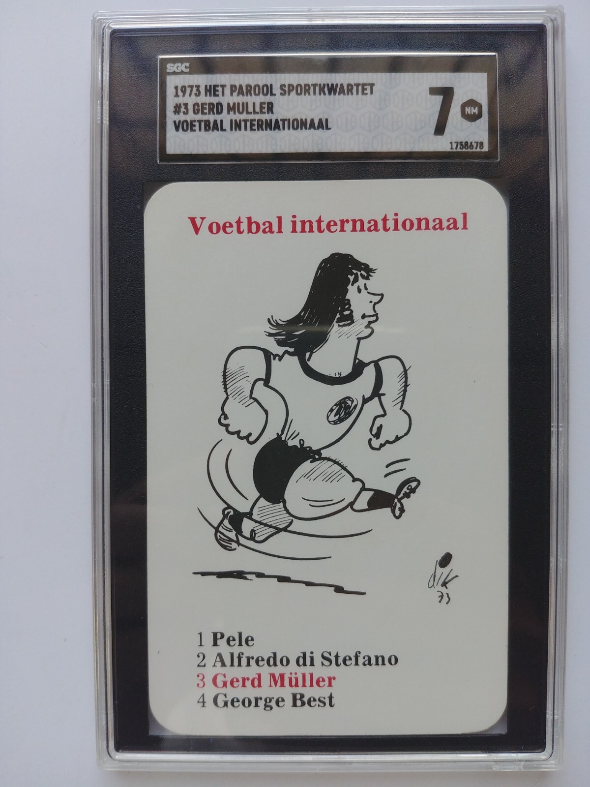 Card 1973 Het Parool Sportkwartet #3 GERD MULLER Voetbal International ...