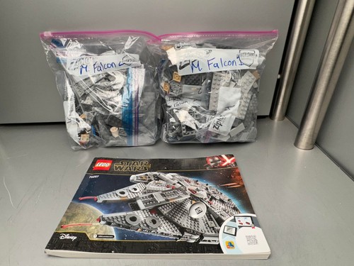 USED LEGO 75257 Star Wars Millennium Falcon WITH FIGS- No Box Read ...
