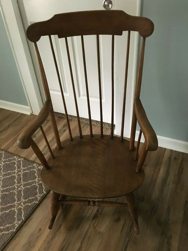 Classic Vintage Nichols & Stone Co. Rocking Chair | eBay