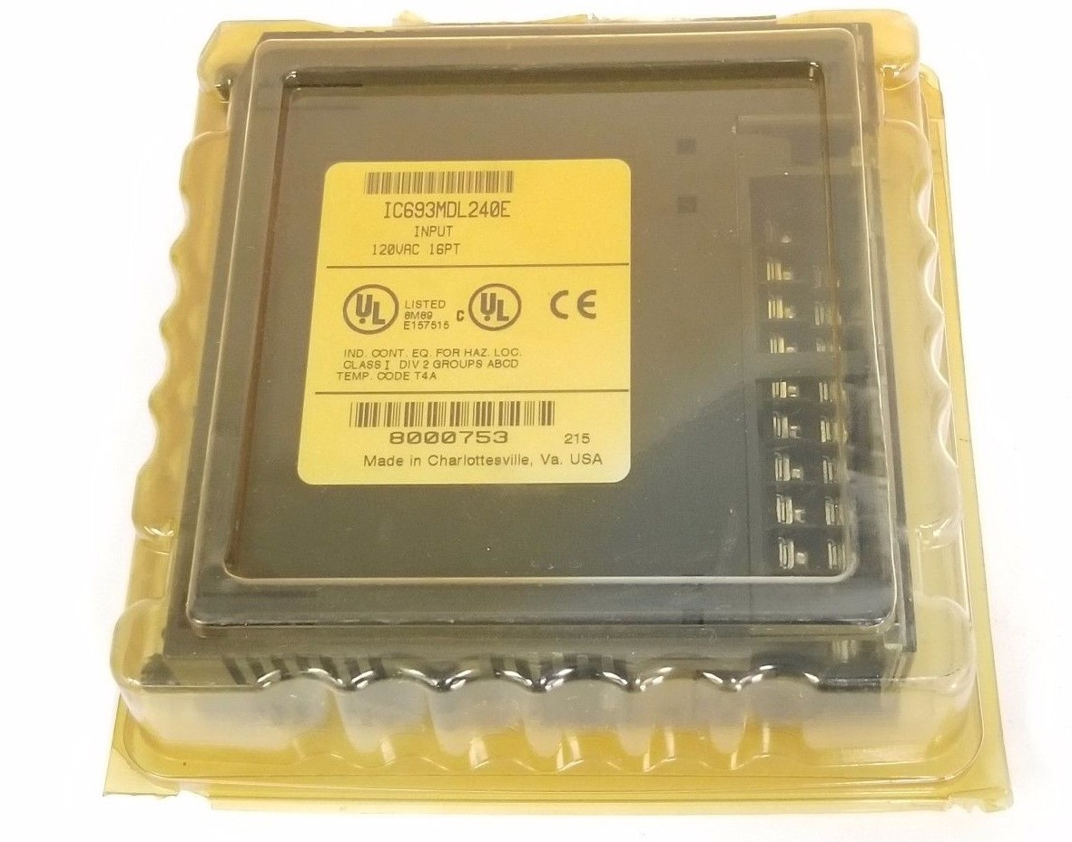 NEW SEALED GE FANUC IC693MDL240E INPUT MODULE 120VAC 16PT | eBay