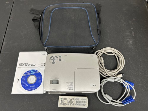 NEC NP60 Digital Projector Small Portable w/ Case - 186 Lamp Hours | eBay