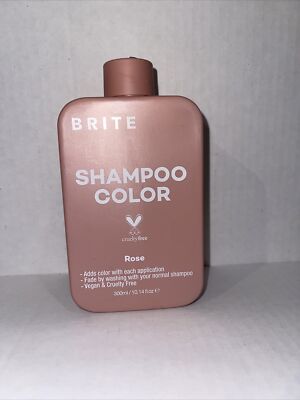 BRITE Shampoo Color - Rose - Cruelty-Free - Vegan - Color Additive ...