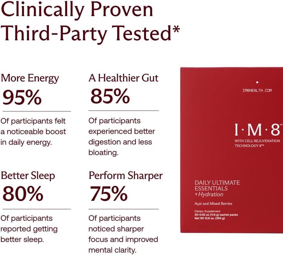 IM8 Daily Ultimate Essentials All-in-One Multivitamin Supplement, 92 ...