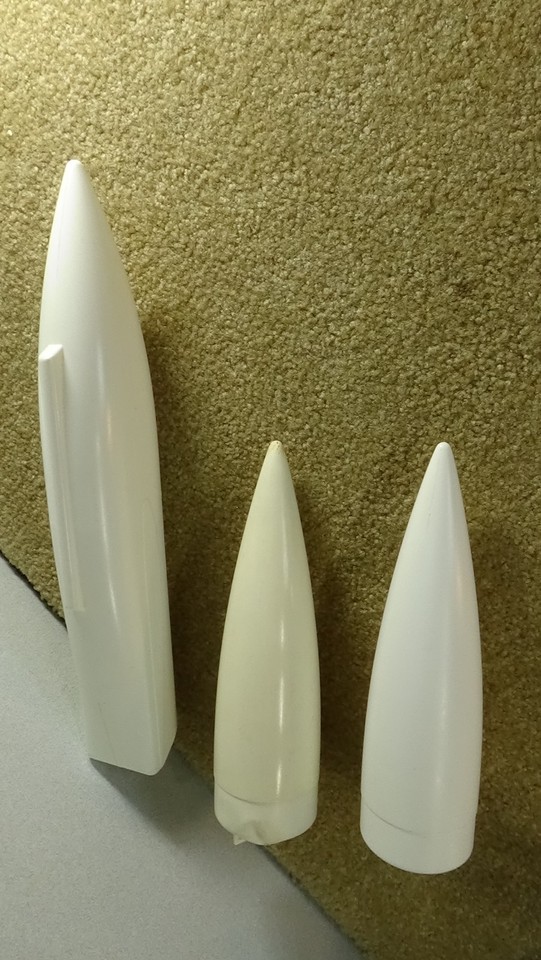 *OLD* Estes Astro Strato Blaster molded fuselage + two 2-1/2"Ø Rocket ...