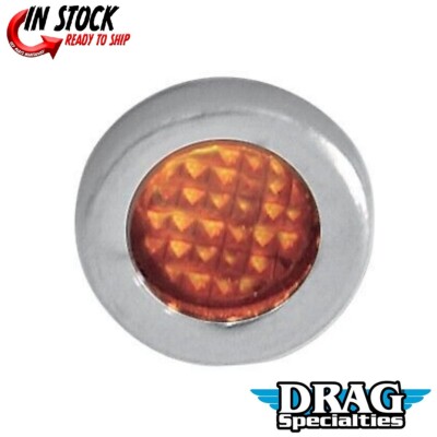 DRAG SPECIALTIES 2212-0112 Amber Snap-In Indicator Light 0.30" | eBay