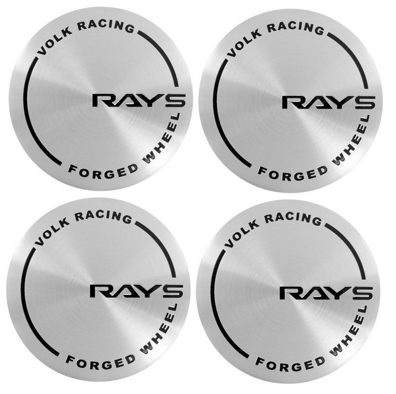 Silver 4x56mm Volk Racing Wheel Center Stickers Hub Stickers Rim ...