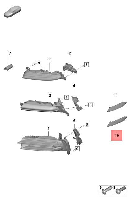 Genuine PORSCHE Panamera 971 Side Marker Light Right 971945062C | eBay