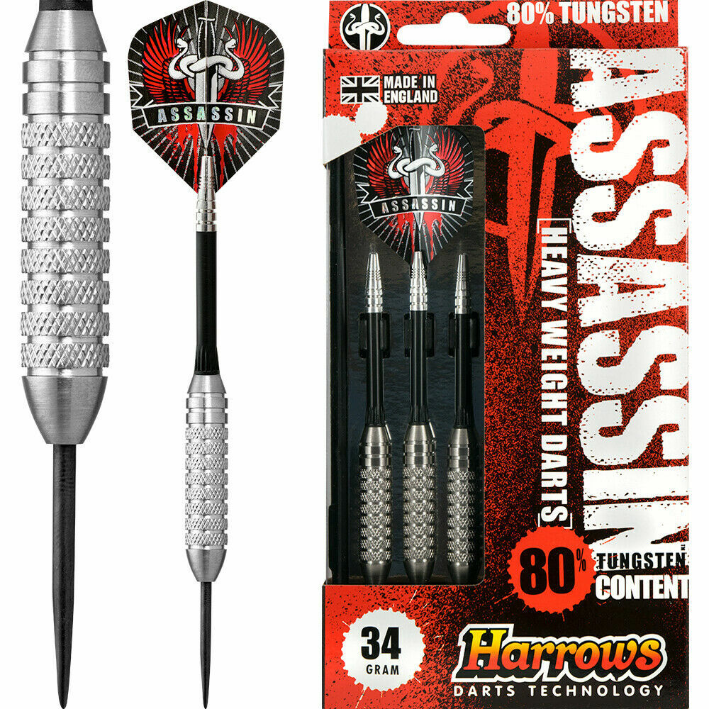 Harrows Assassin Steel Tip Darts Set 18g–40g – Multiple Weights | eBay