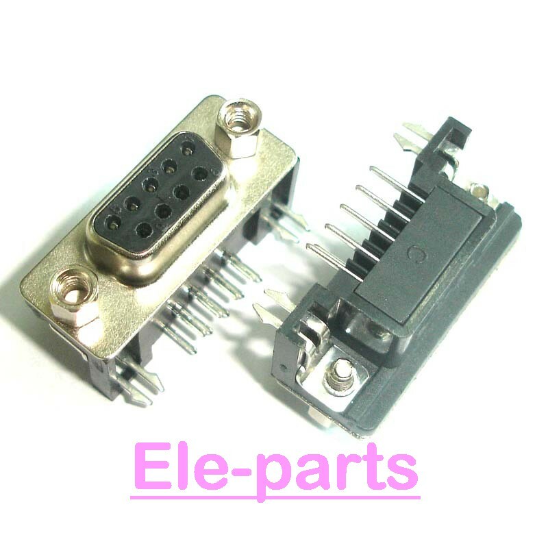 10,Serial Port Connector RS232 DR9 9Pin Adapter Female 90-degree bent ...