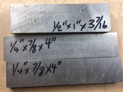 HSS Tool Blanks, Steelcraft, Lathe High Speed Steel, 3 All In One Lot ...