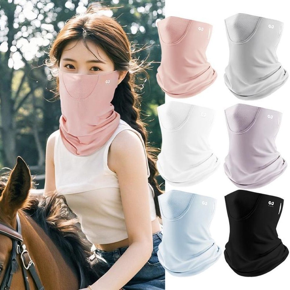 Sun Protection Face Mask Sun UV Protection Neck Gaiter Balaclava Summer ...