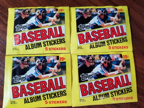 1982 topps baseball stickers 4 pack lot = 20 total stickers! | eBay