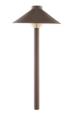 Sollos Traditional Hat LED Path Light Fixture | 7.5" Hat 18" Stem ...