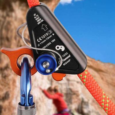 Climbing Rope Grab Ascender Fall Protection Belay Device Riser Adjuster ...