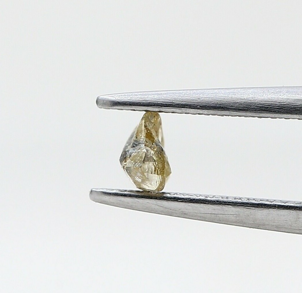 Rough Diamond 0.21tcw Grayish Yellow Sparkling Natural Irregular Shape ...