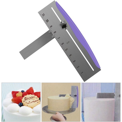 Cake Scraper 12 Inch Adjustable Stainless Steel Cake Icing Frosting ...