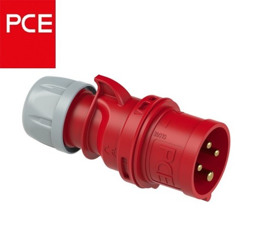 PCE 014-6 CEE-plug [16A 4p 6h IP44] SHARK (3P+PE) 380-415V 50+60Hz | eBay