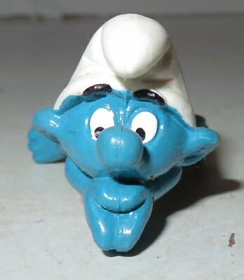 Smurf Figurine Smurfs Swimmer Float Ring Vintage 1977 Schleigh Peyo ...