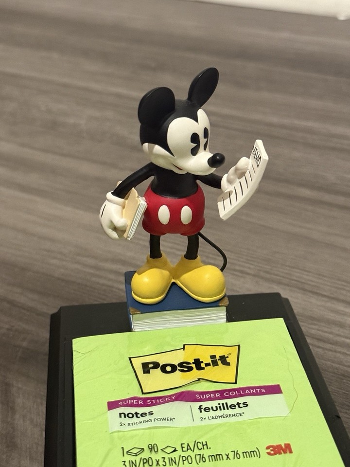 Disney Mickey Mouse Notepad Holder - Vintage Office Accessory | eBay