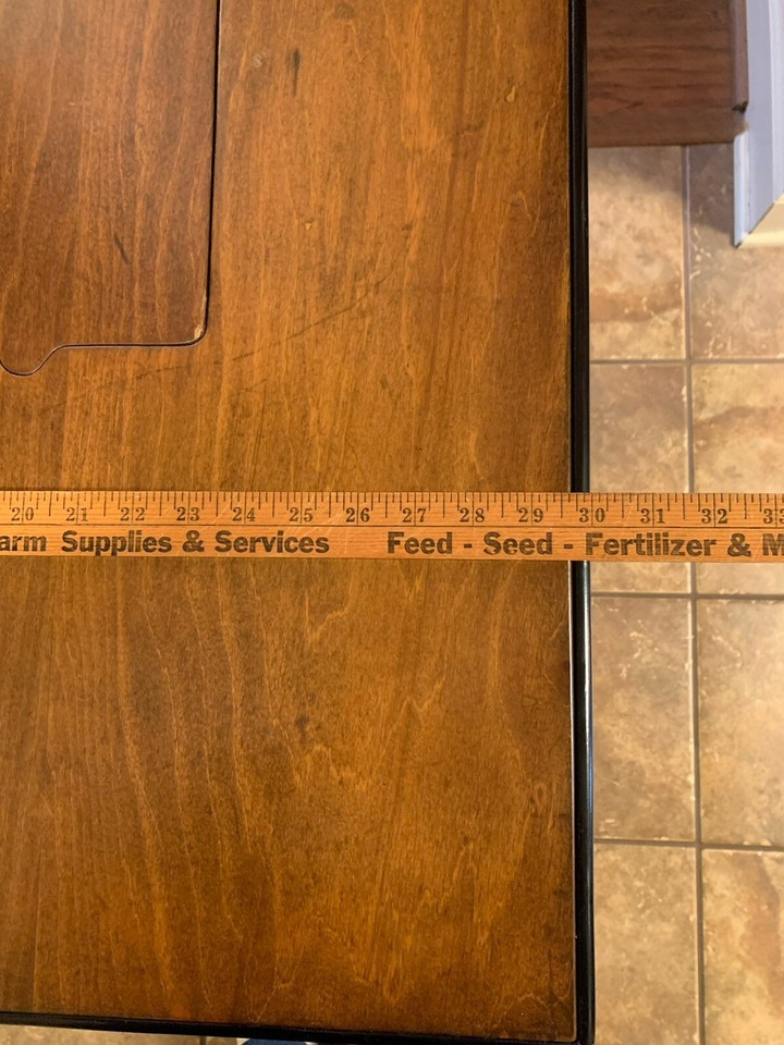 Vintage Singer Featherweight 221 Sewing Machine Folding Card Table Very ...