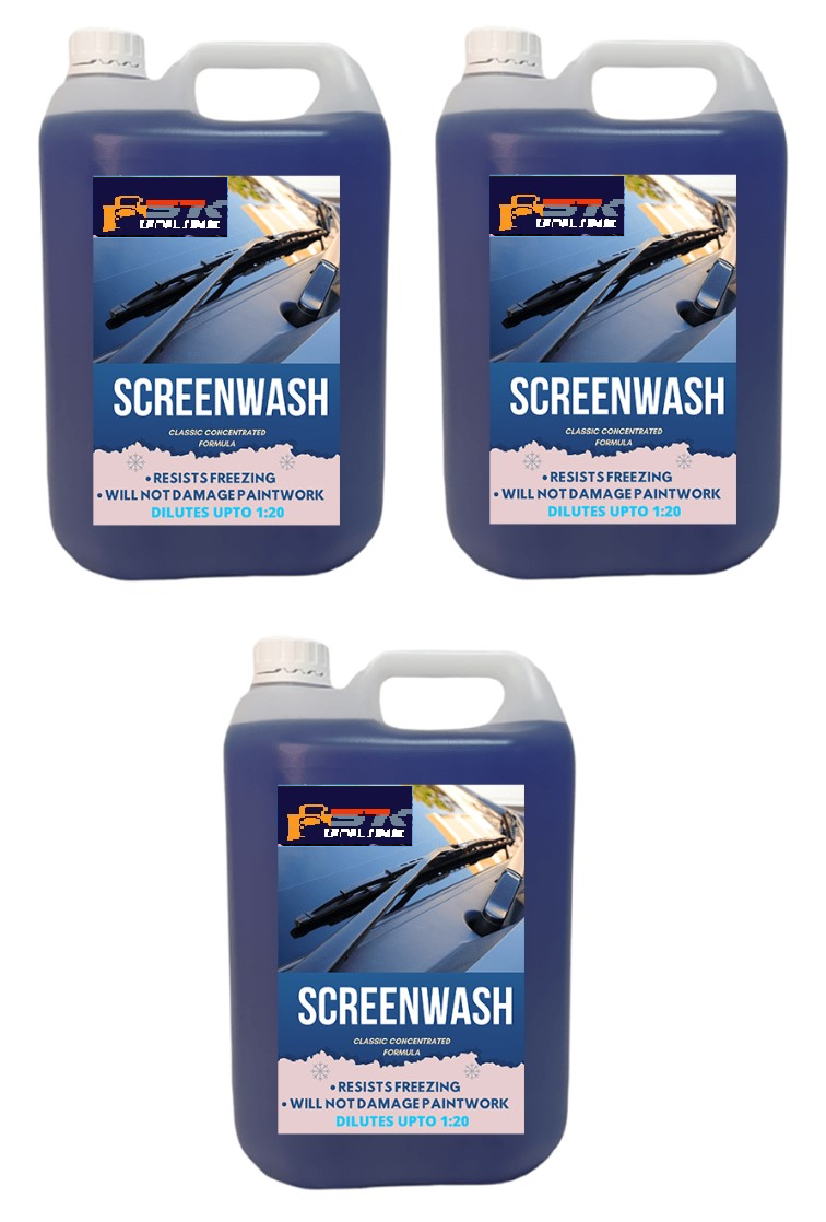 Screenwash High Power Concentrated 5-20 Litre Screen Wash Windscreen ...