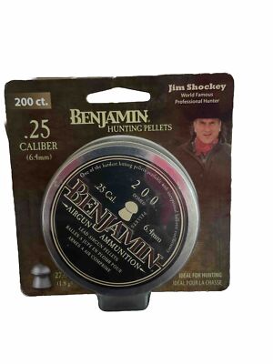 Benjamin .25 Cal 6.4mm 200 Lead Pellets | eBay