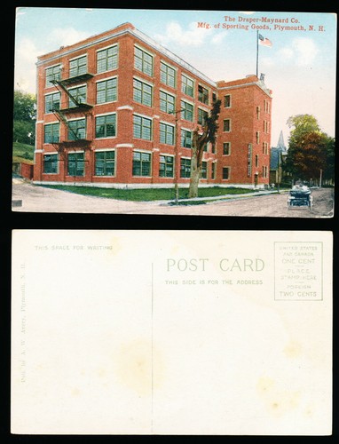 Circa 1910s postcard Draper Maynard D&M Sporting Goods Baseball bats ...