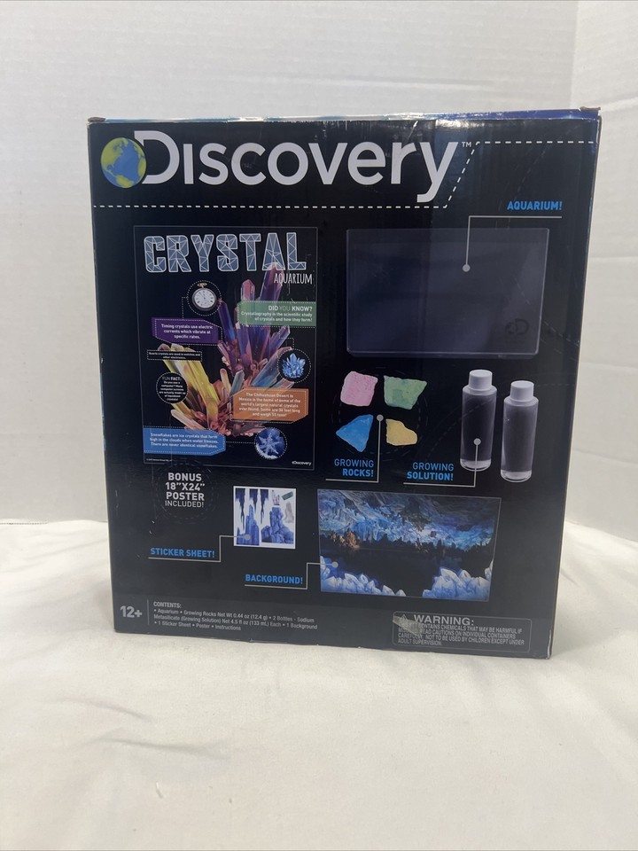 Discovery Crystal Growing Aquarium Kit Magic Rocks Science NIB ...