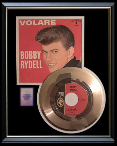 BOBBY RYDELL VOLARE GOLD METALIZED RECORD RARE WITH PICTURE SLEEVE NON ...