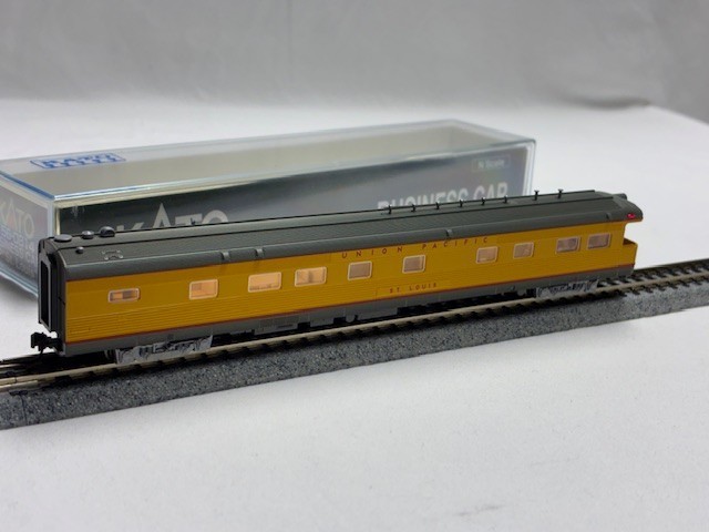 Kato N Scale DCC Safe LED Lighted UP "St. Louis" Business Car (156-0814 ...