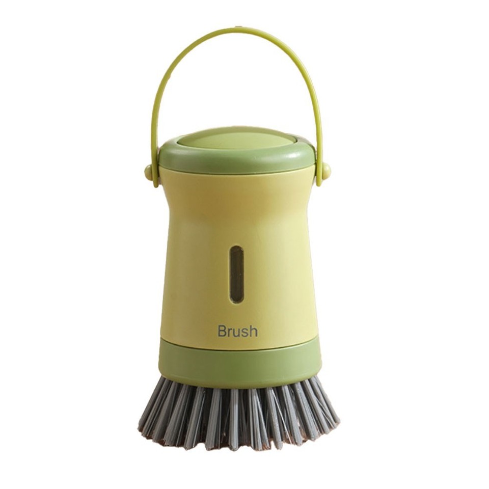 Kitchen Scrubber Soap Dispenser Brush Refillable Soap Reservoir Easy ...