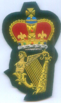 Royal Northern Kingdom Irish Harp Patch Ireland Badge Medal Crown Clan ...