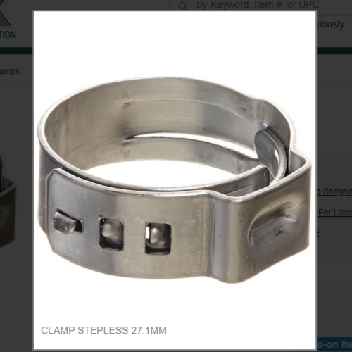 CLAMP STEPLESS 27.1MM (Set of 10) # 16700033-100 | eBay