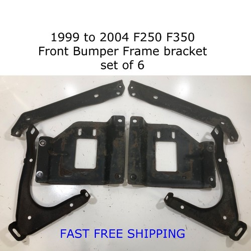 1999 - 2004 Ford F250 F350 F450 F550 Front Bumper Mounting Bracket Set ...