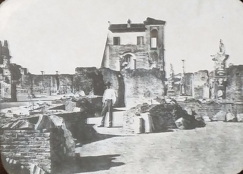 Palatine Hill, Palace of Augustus, Rome, Italy, Magic Lantern Glass ...