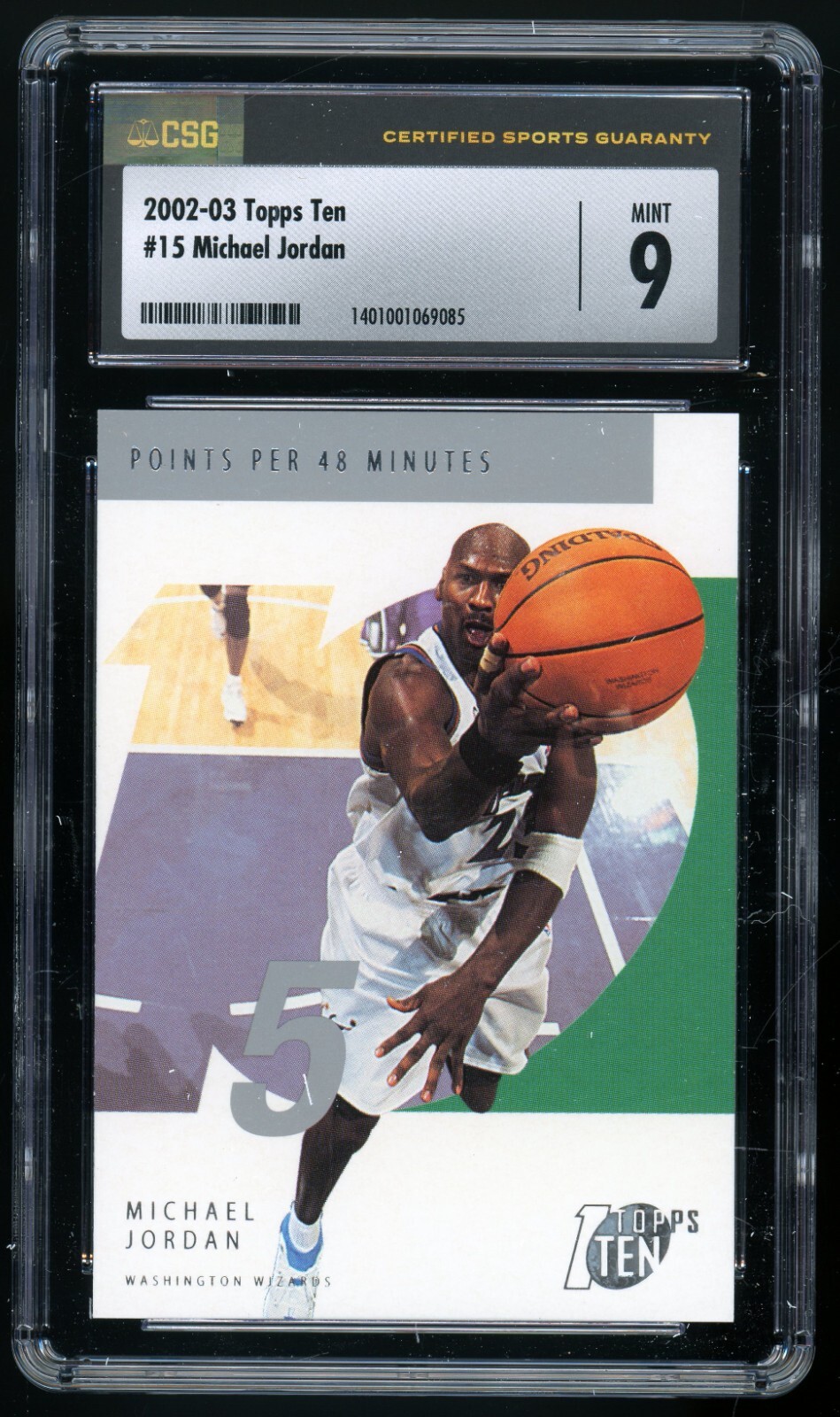 MICHAEL JORDAN 2002-03 Topps Ten #15 Scoring Leaders Washington Wizards ...