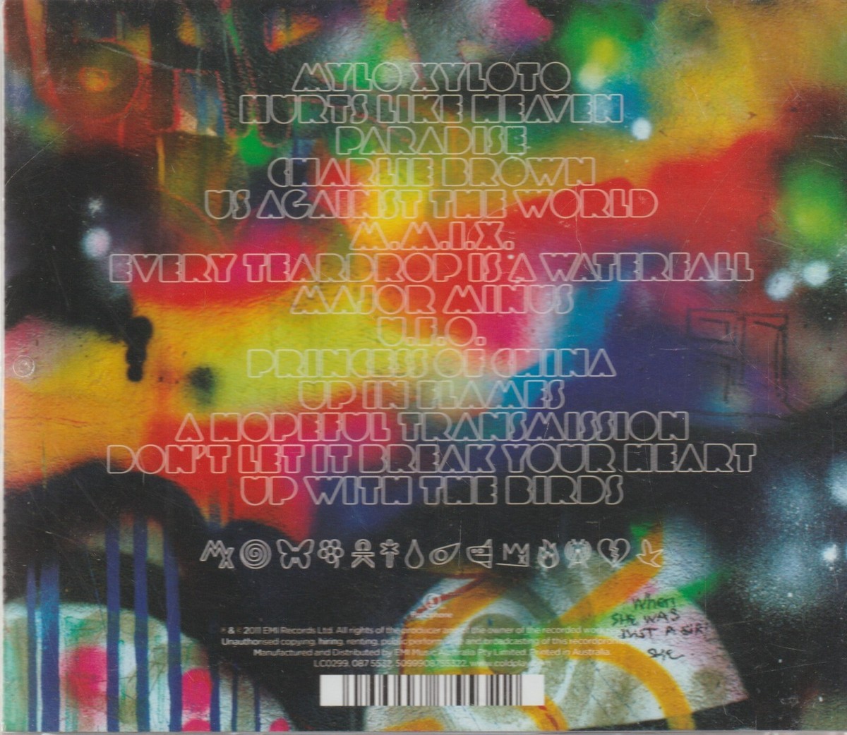Copertina Dell'album Mylo Xyloto Dei Coldplay