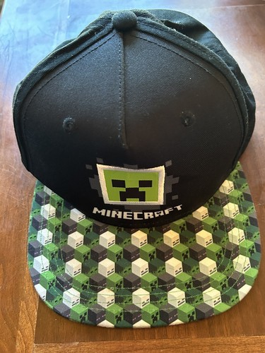 Minecraft Creeper Baseball Cap Hat Youth OSFM Black Green. | eBay
