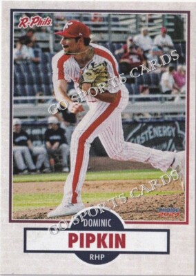 2024 Reading Fightin Phils 3rd Dominic Pipkin RC Rookie Phillies Minor ...