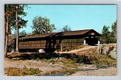 Lockington OH-Ohio, Shelby Co. Covered Bridge Great Miami River Vintage ...