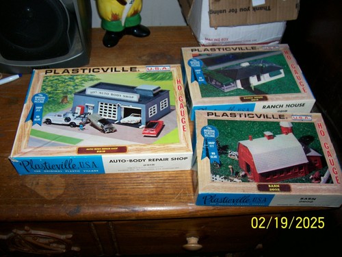 (3) Vintage Plasticville Buildings in Boxes Lot | eBay