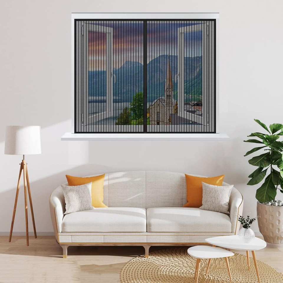 Large Black Window Screen Mesh Net Bug MOSQUITO Fly Insect Moth Door ...