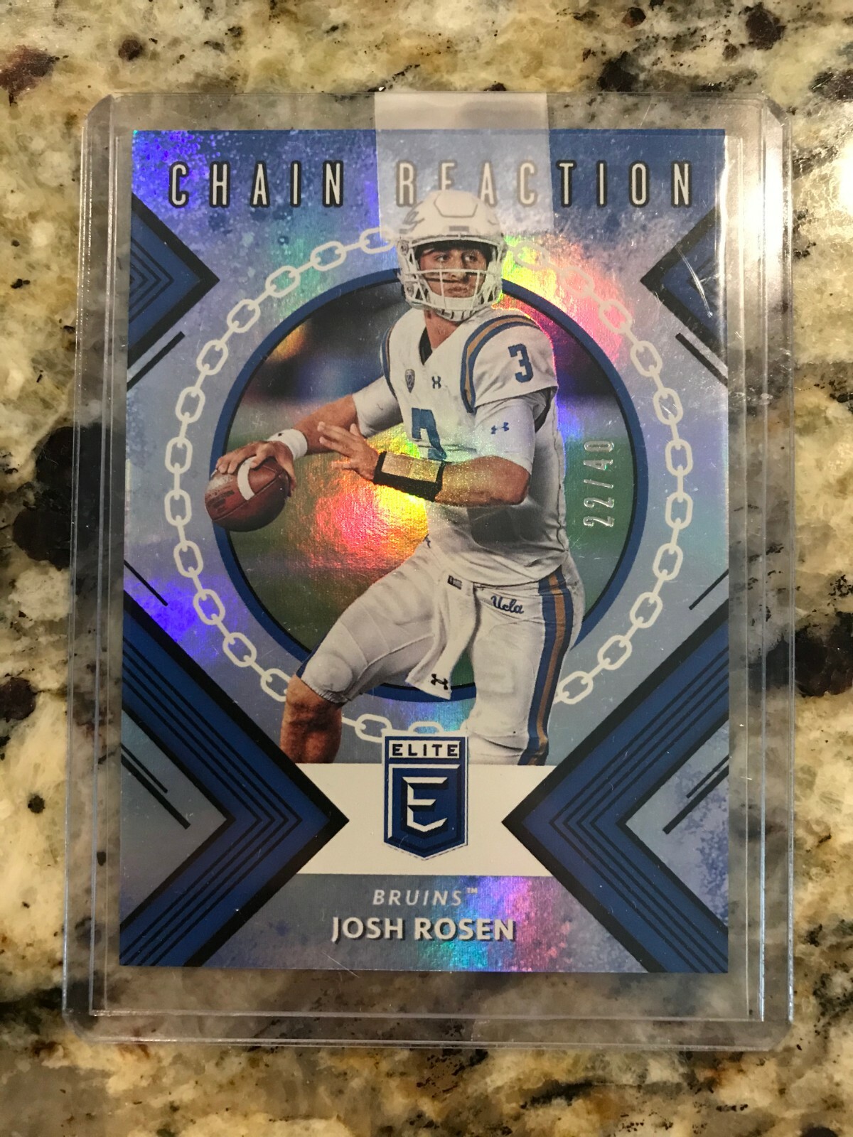 2018 JOSH ROSEN Elite Draft Picks 22/40 Chain Reaction Rookie RC UCLA ...