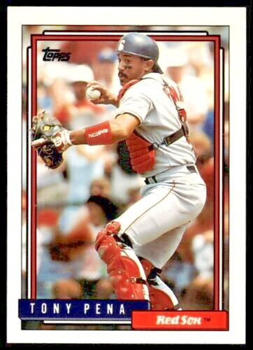 1992 Topps #569 Tony Pena Catcher Boston Red Sox Free shipping | eBay