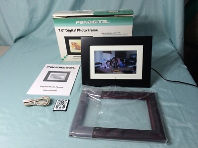 Pandigital 7" LCD Digital Picture Frame Model DPF70-2 Black or Brown ...