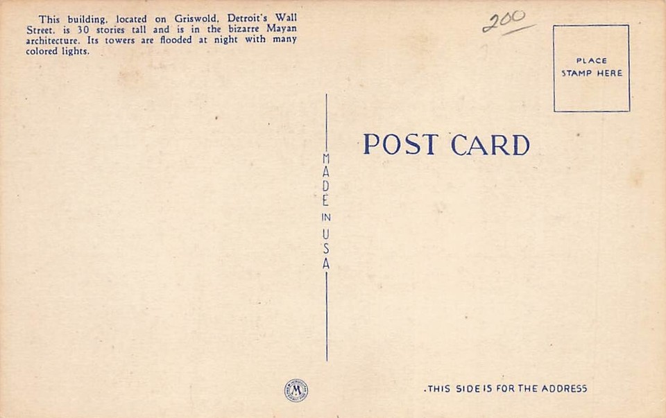 Postcard Union Guardian Building Detroit Michigan | eBay